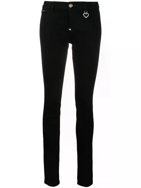 Philipp Plein Mid-rise Skinny Jeans - Black