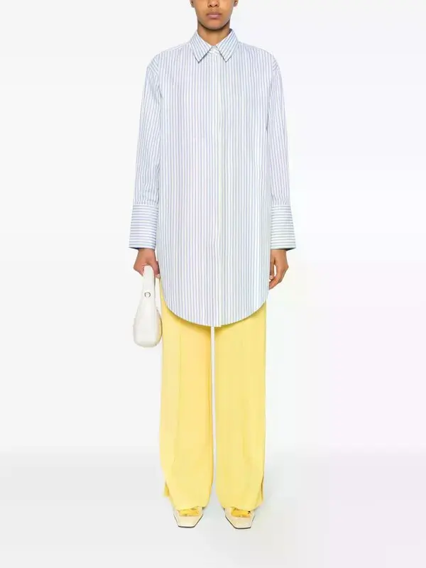 Victoria Beckham Striped Organic Cotton Shirt