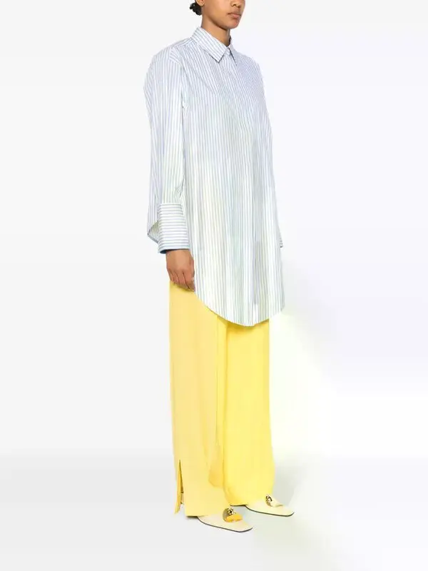 Victoria Beckham Striped Organic Cotton Shirt