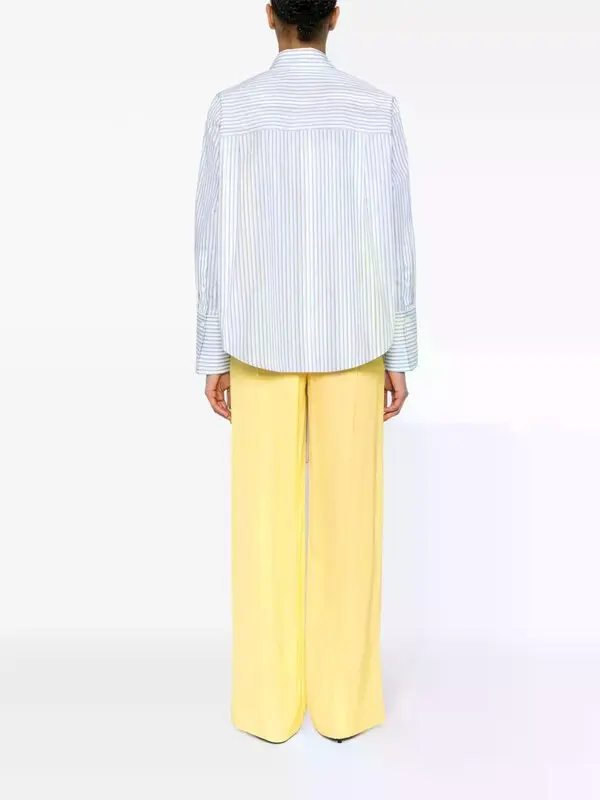 Victoria Beckham Striped Organic Cotton Shirt