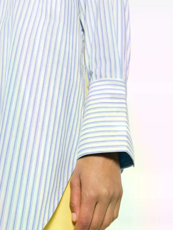 Victoria Beckham Striped Organic Cotton Shirt