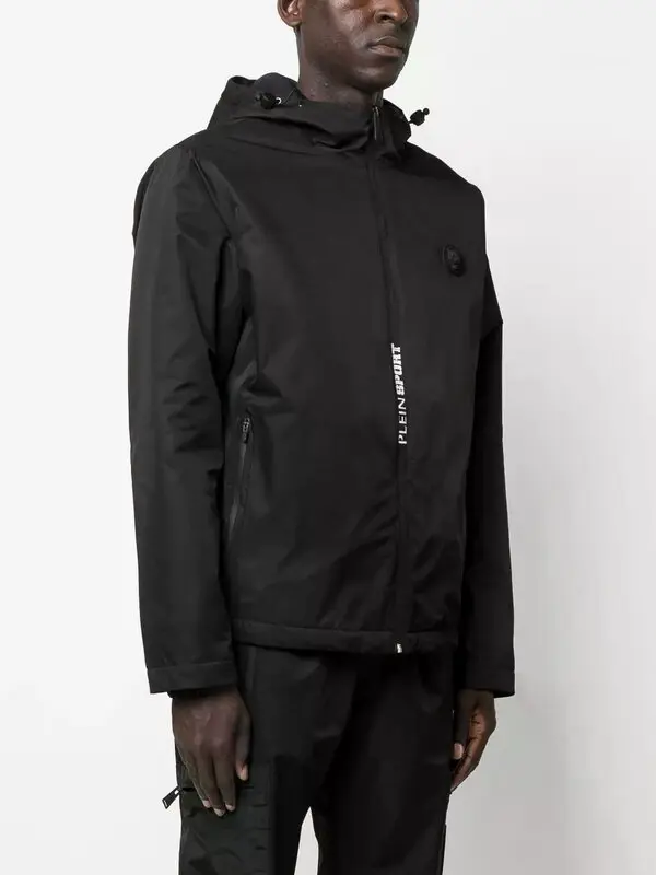 PLEIN SPORT Zip-up Hooded Jacket