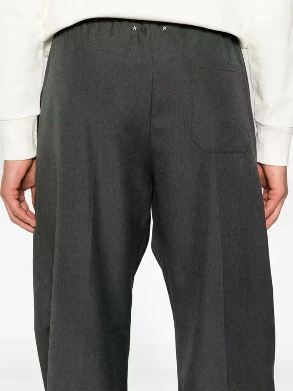 GOLDEN GOOSE Mid-rise Straight-leg Virgin Wool Trousers