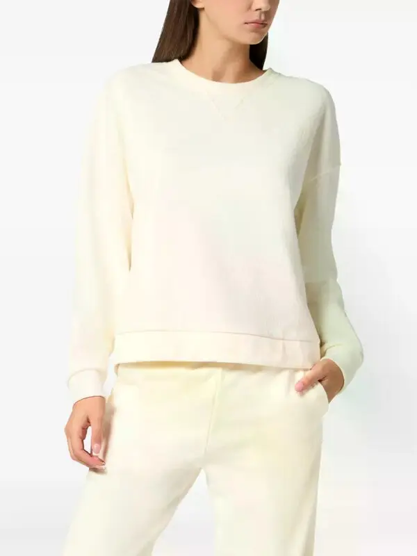 PLEIN SPORT Boxy Fit Crew Neck Sweatshirt - Neutrals