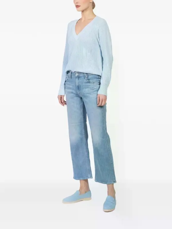 MOTHER Straight-leg Jeans With Whiskering Effect
