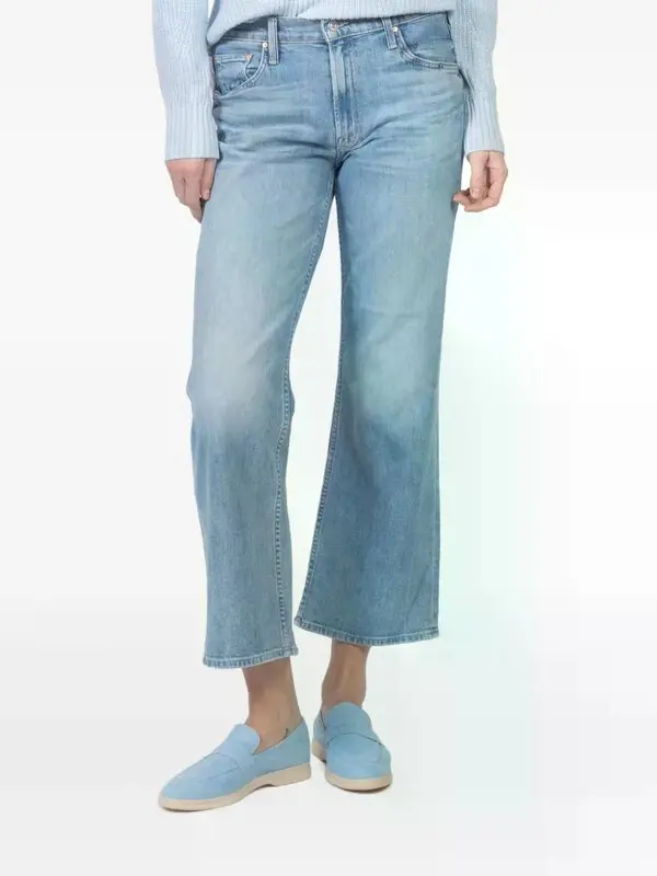 MOTHER Straight-leg Jeans With Whiskering Effect