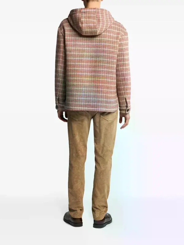 Etro Tartan-check Hooded Shirt Jacket