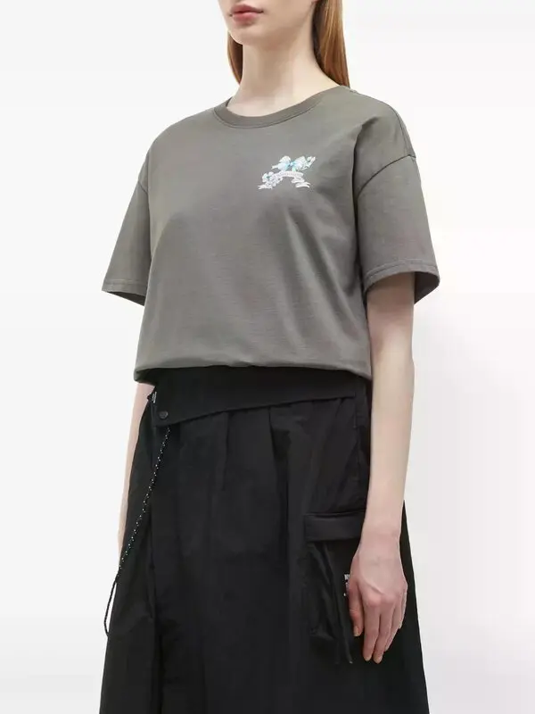 MUSIUM DIV. Printed Round Neck T-shirt - Grey