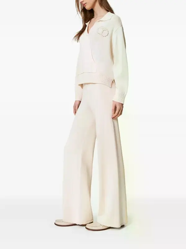 TWINSET Flared Knit Trousers