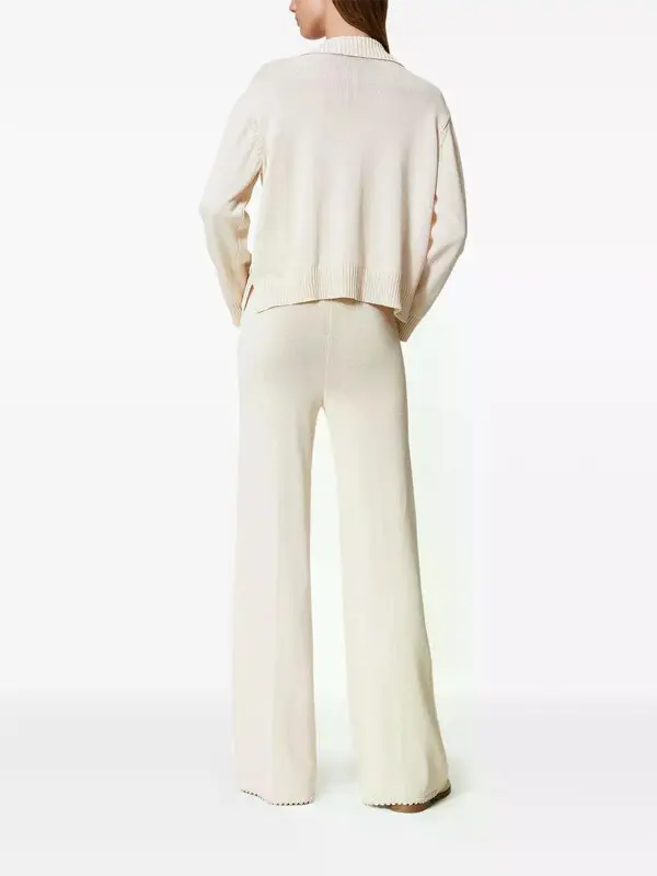 TWINSET Flared Knit Trousers