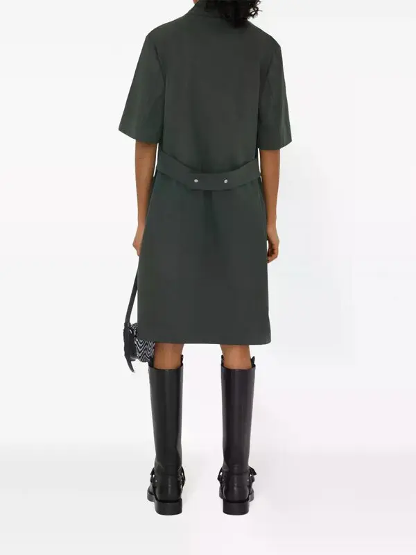 Burberry Short Sleeve Collared Knee-length Dress