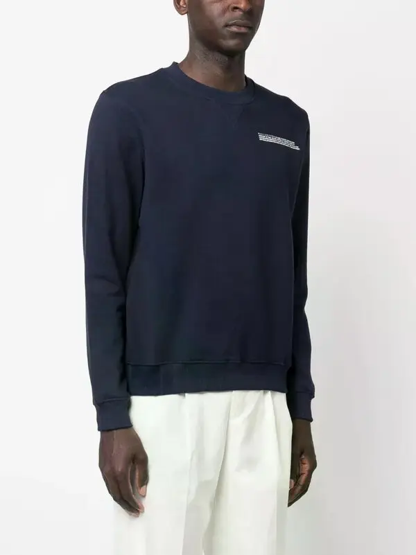 BALLANTYNE Logo Print Cotton Jumper