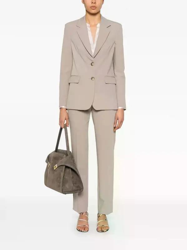 BLANCA VITA Satined V-neck Blouse
