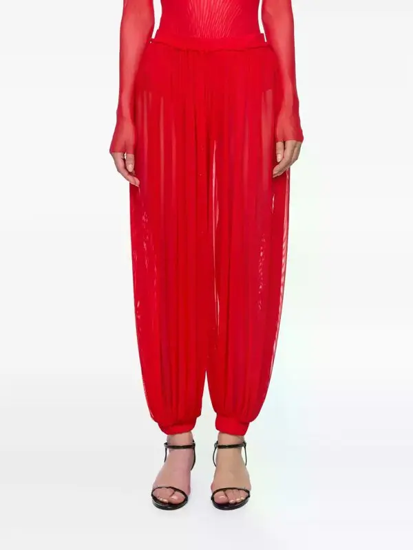 ATU BODY COUTURE Mesh Trousers - Red