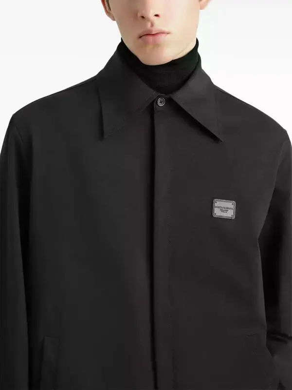Dolce & Gabbana Logo-plaque Shirt Jacket