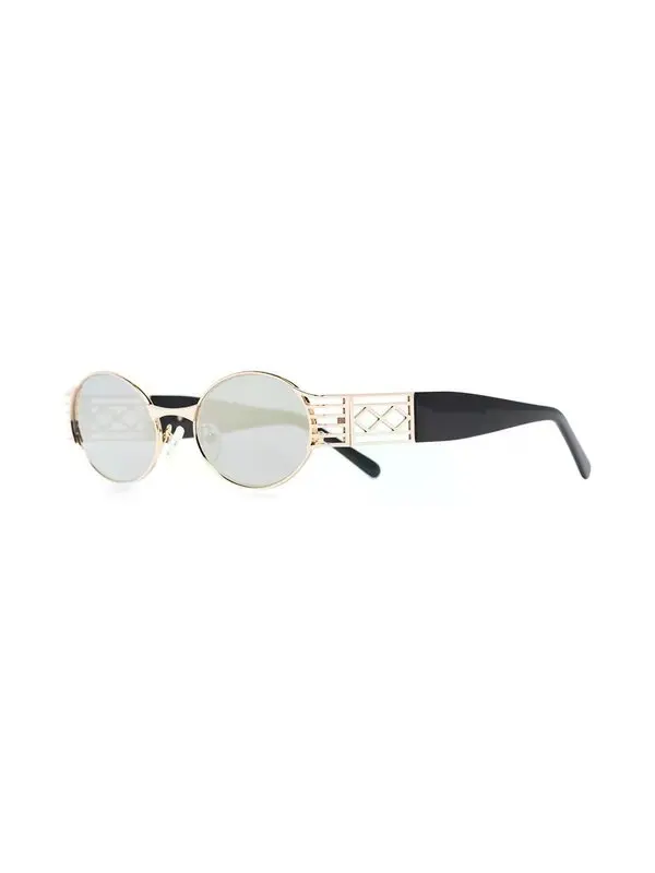 KAREN WAZEN Pam Oval-frame Sunglasses