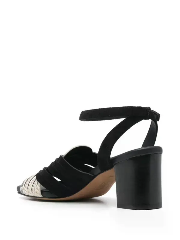Ulla Johnson 75mm Snake-print Buckle-fastening Ankle Strap Sandals