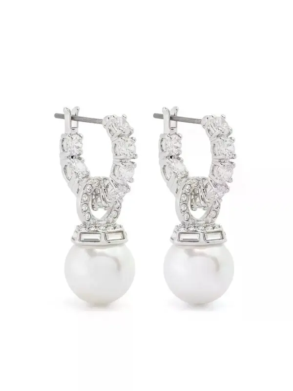 SWAROVSKI Matrix Drop Earrings - Silver