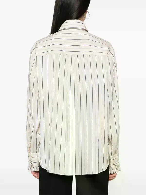 Stella McCartney Striped Ruffled Shirt