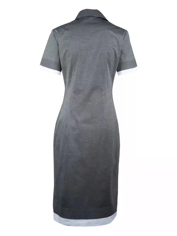 Miu Miu Logo Intarsia Shirtdress