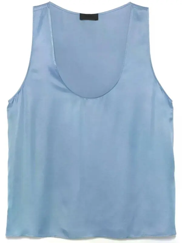Liu Jo Satin Tank Top - Blue