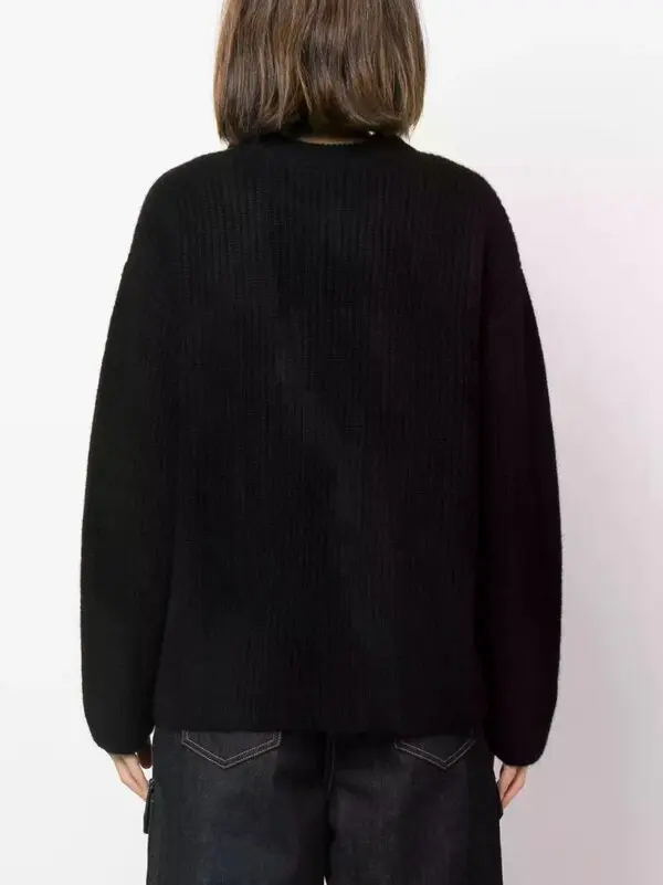 P.a.r.o.s.h Ribbed Knit Cashmere Sweatshirt