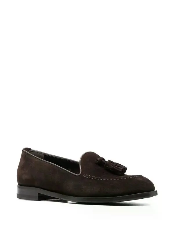 SCAROSSO Sienna Tasselled Leather Loafers