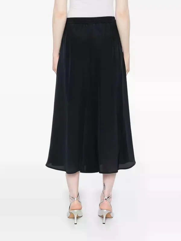 P.a.r.o.s.h Midi Skirt With Drawstring Waist - Blue