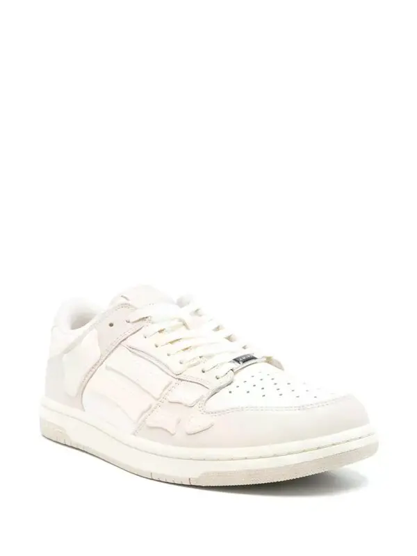 Amiri Skeleton Appliqué Leather Sneakers