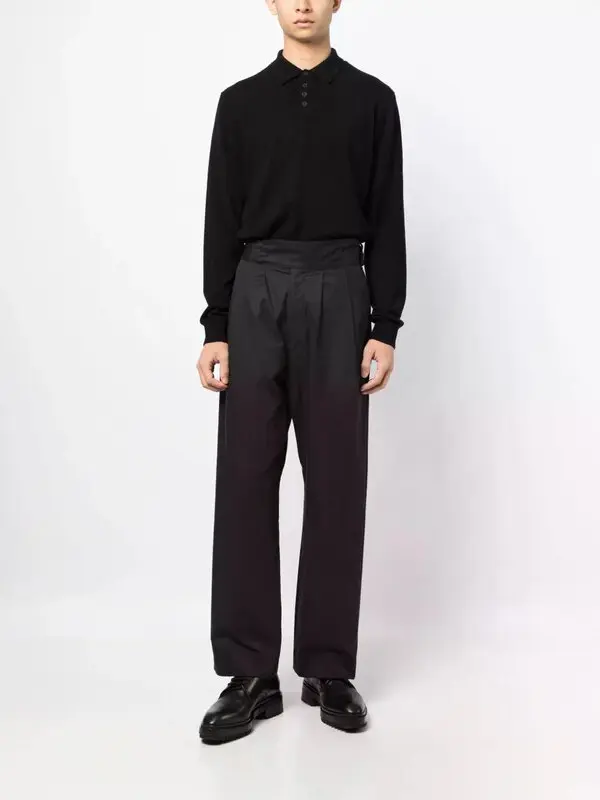Giorgio Armani Cashmere Polo Shirt - Black