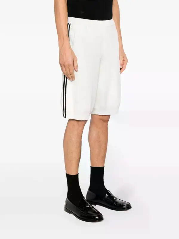 Gcds College Bouclé-knit Bermuda Shorts