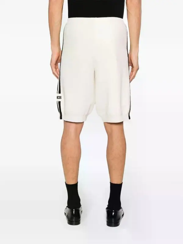 Gcds College Bouclé-knit Bermuda Shorts