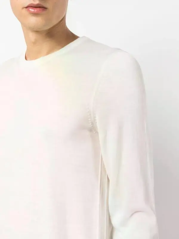 BOSS Crew Neck Fine Knit Virgin Wool Pullover Sweater
