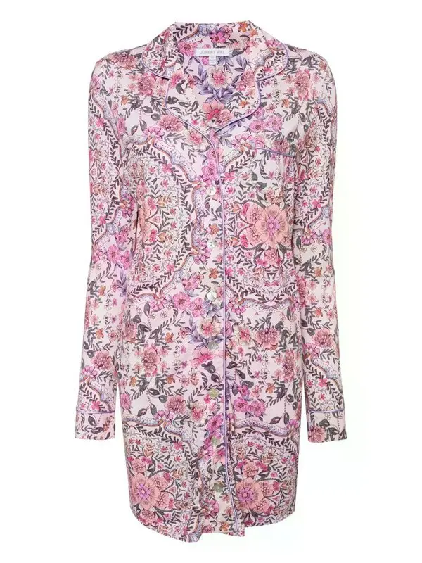 Johnny Was Neena Night Shirt - Pink
