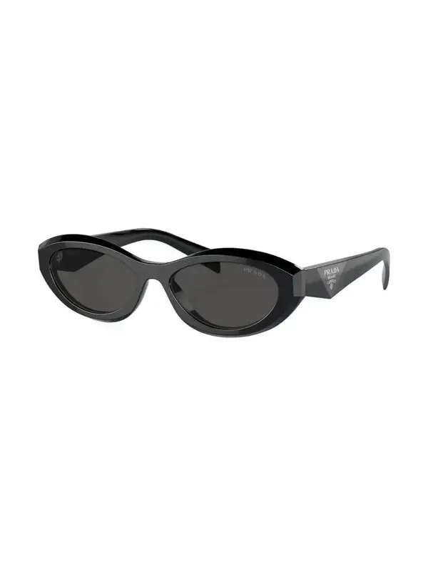 Prada Oval Frame Sunglasses - Black