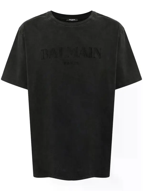 Balmain Vintage -embroidered T-shirt - Grey