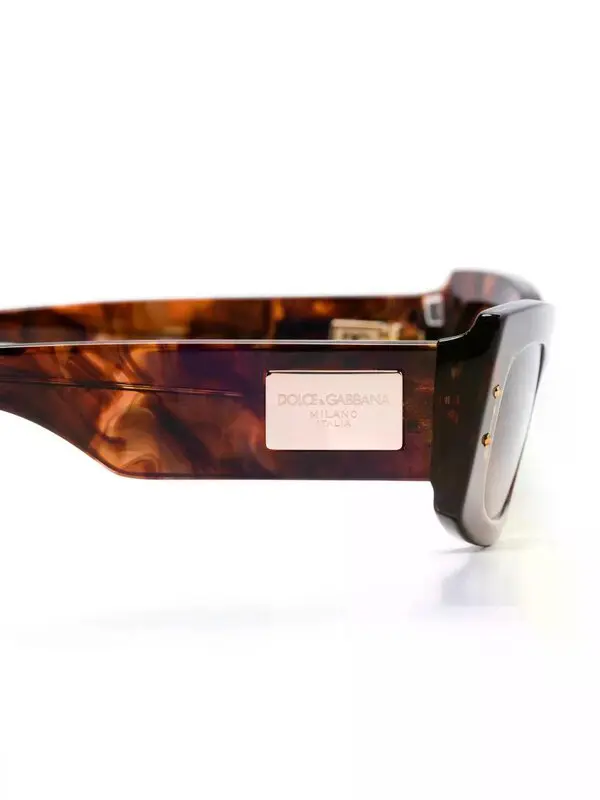 Dolce & Gabbana Rectangular Sunglasses - Brown