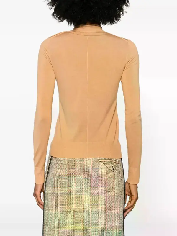 Chloé Logo Embroidered Wool Jumper