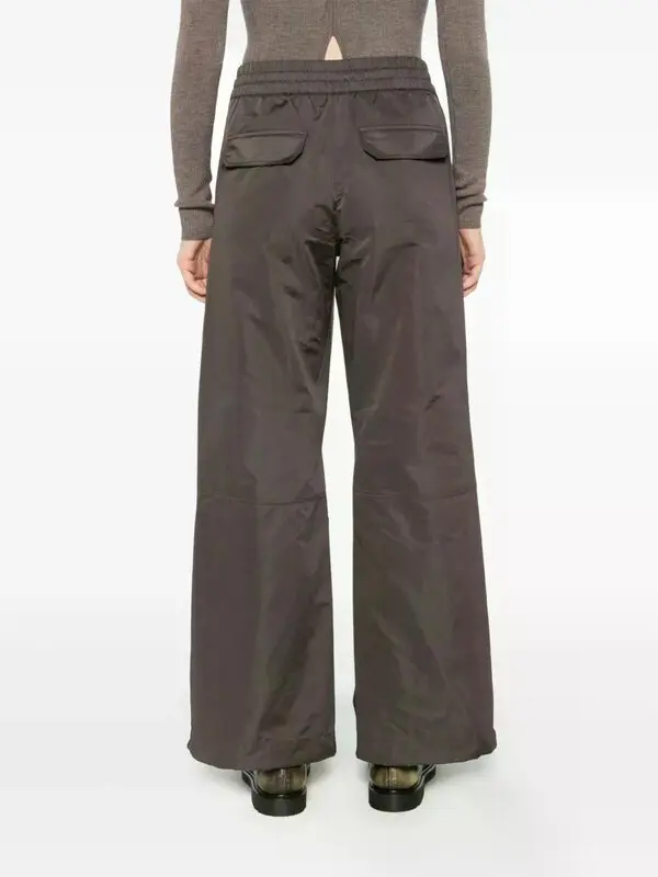 P.a.r.o.s.h Taupe Satin Finish Cargo Trousers