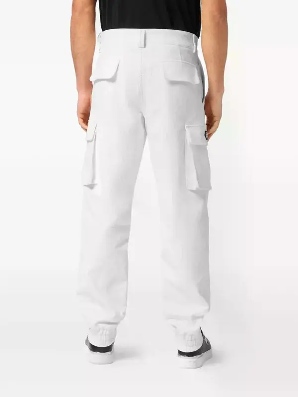 Philipp Plein Cargo Trousers - White