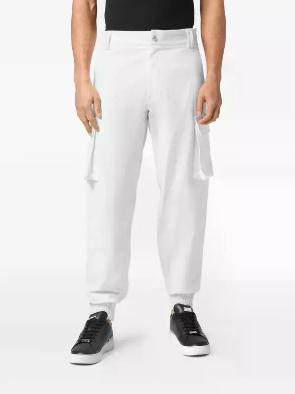 Philipp Plein Cargo Trousers - White