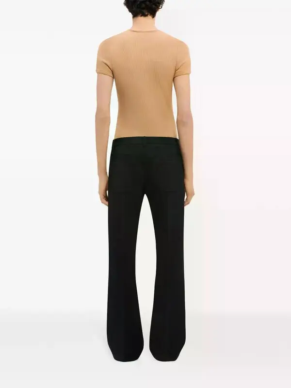 COURREGES Logo-embroidered Cotton-blend T-shirt