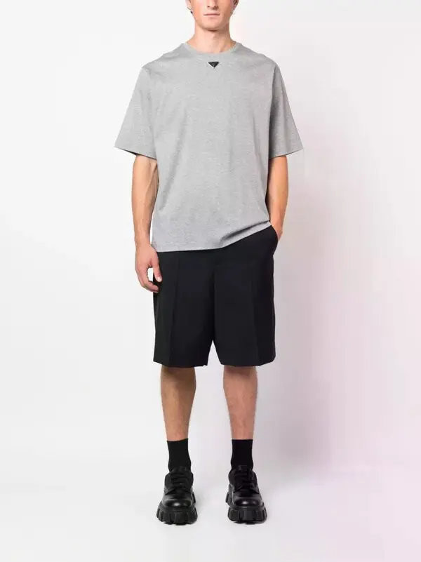 Prada Triangle-logo Cotton T-shirt