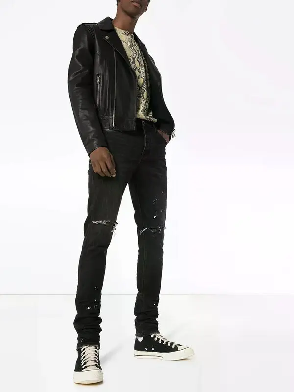 PURPLE BRAND Distressed Ripped Knee Jeans