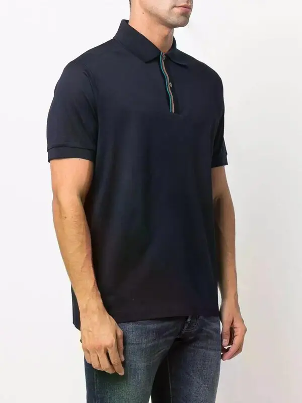 Paul Smith Signature Stripe-trim Polo Shirt