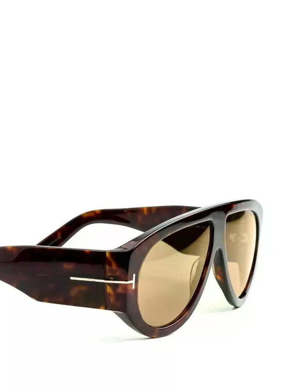 TOM FORD Bronson Tortoiseshell Effect Sunglasses - Brown