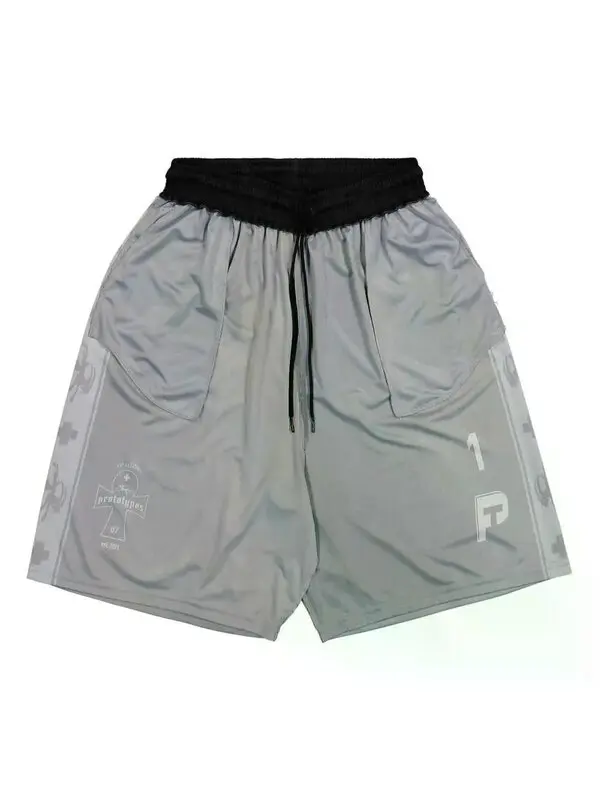 PROTOTYPES Logo Print Football Shorts