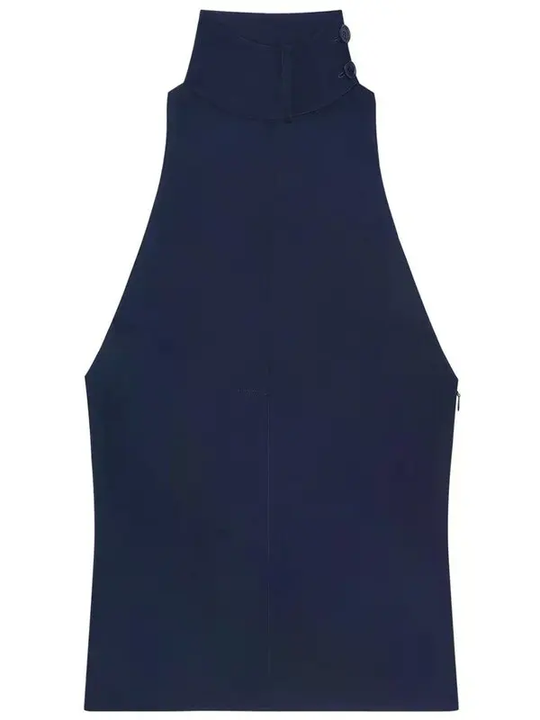 COURREGES Sleeveless High Neck Top