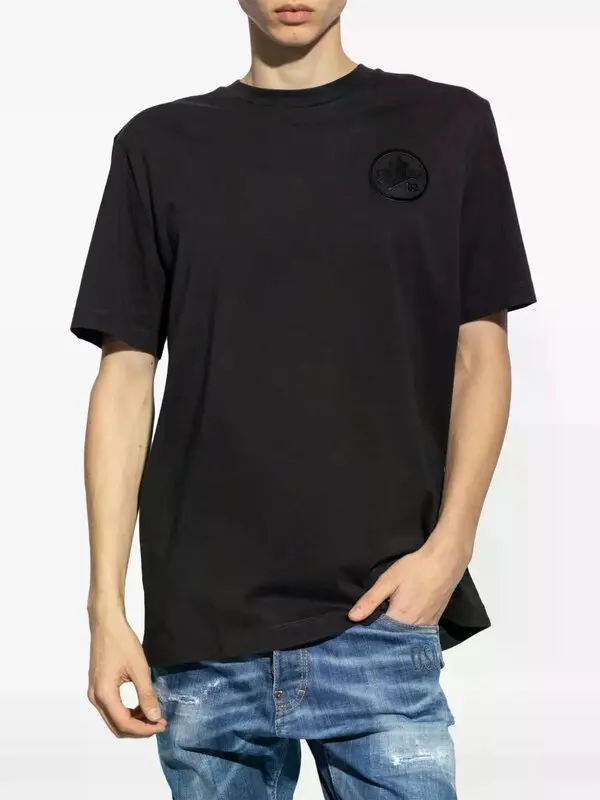 Dsquared2 Logo-appliquéd Cotton T-shirt