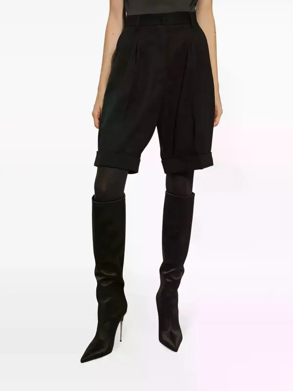 Dolce & Gabbana Virgin Wool Tailored Shorts